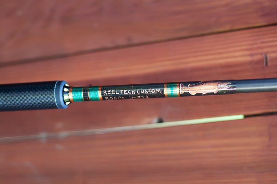 REEL TECH CUSTOM – Split Grip Salmon Rod with Custom Marbling | The ...